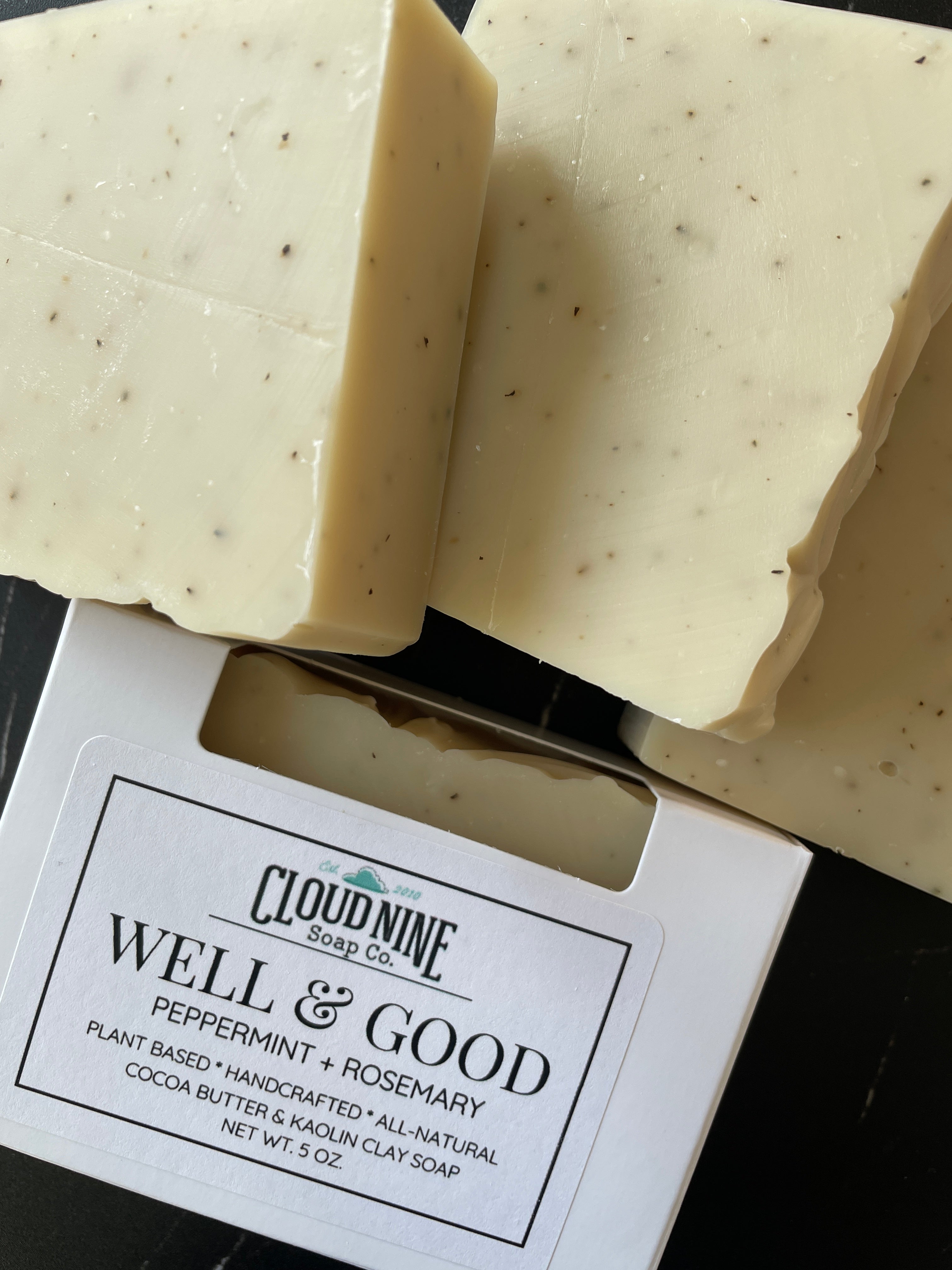 Well & Good Soap: Peppermint + Rosemary – Cloud Nine Soap Co.